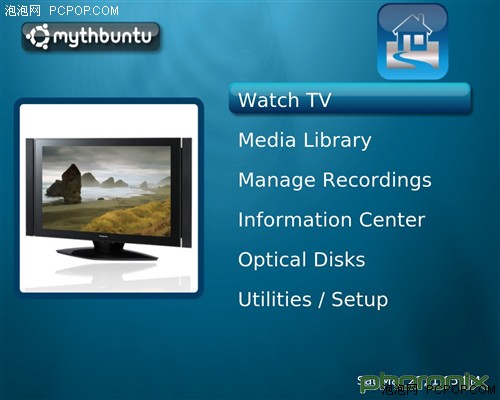 微软Media Center劲敌 Mythbuntu图秀_-泡泡网